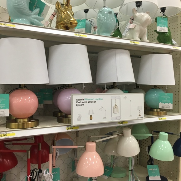 Pillowfort | Accents | Pillowfort Lamp Pink And Gold Nursery Kids Lamp ...